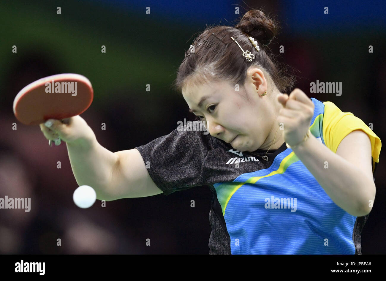 Japan's Ai Fukuhara faces off against Romanian Daniela Monteiro Dodean ...