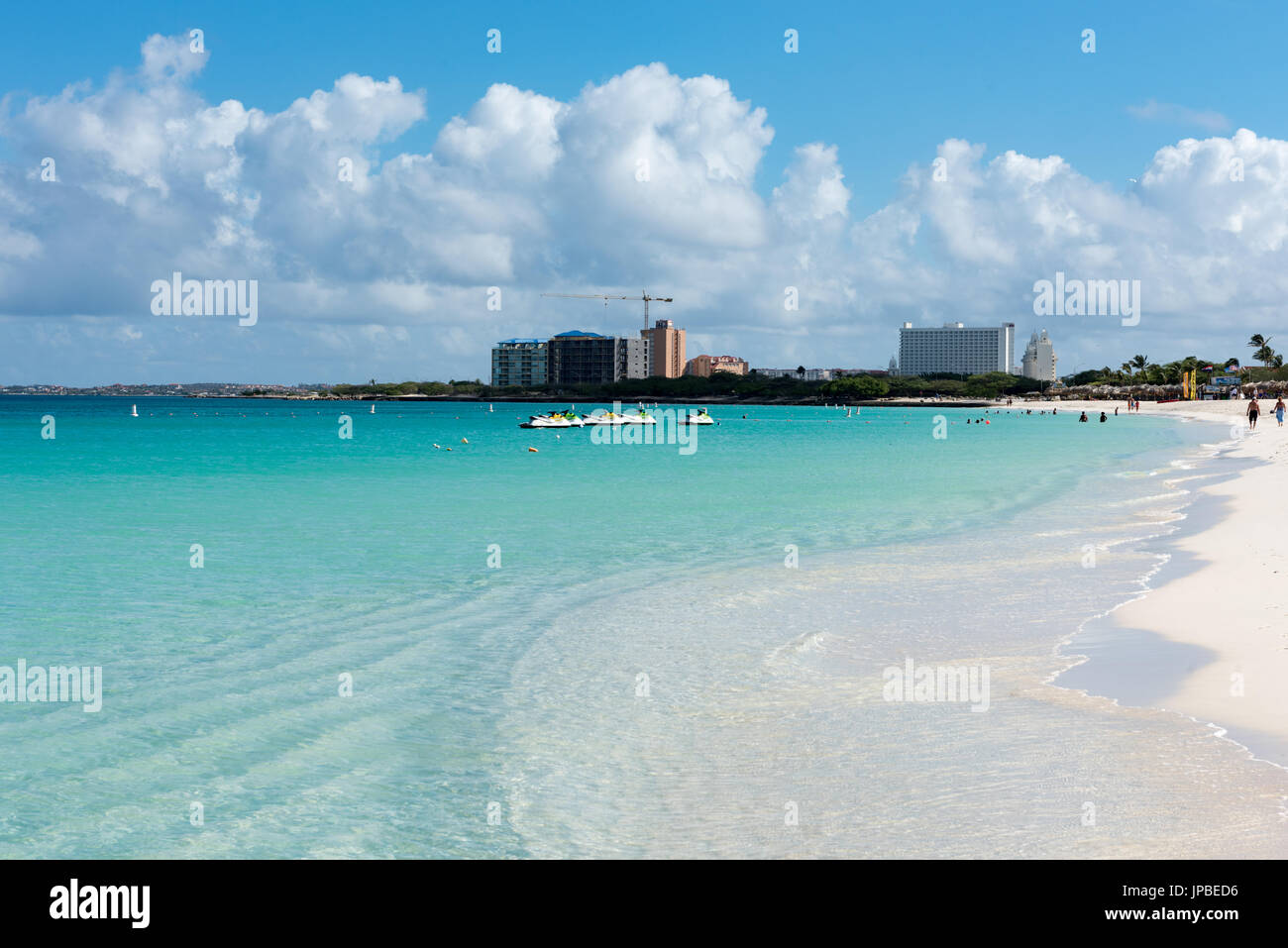Aruba -View of Eagle Beach Stock Photo - Alamy
