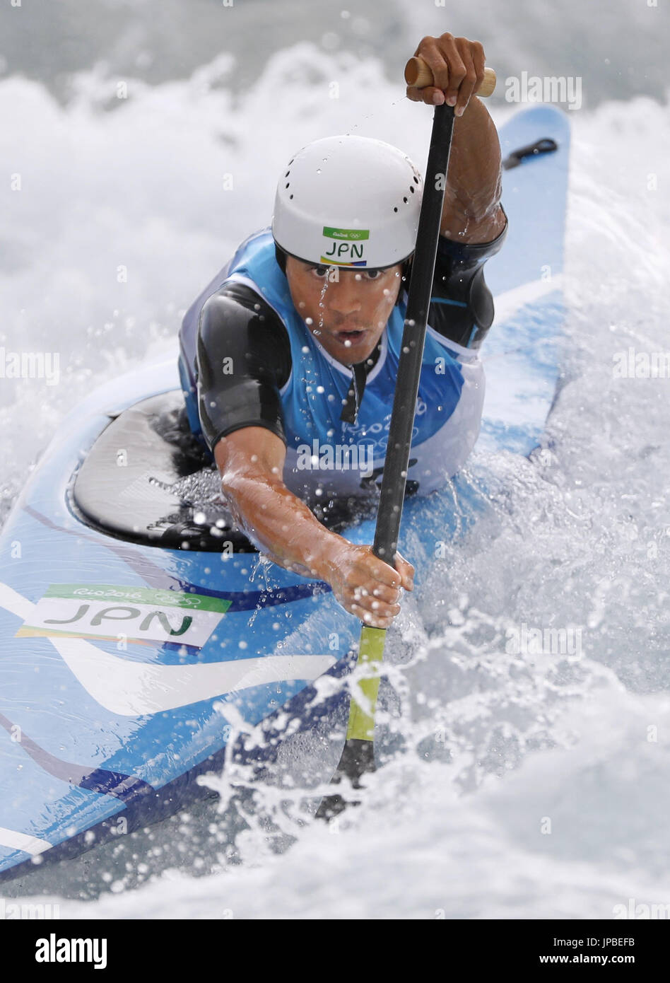 Japanese canoeist Takuya Haneda competes in the men's canoe single (C1 ...