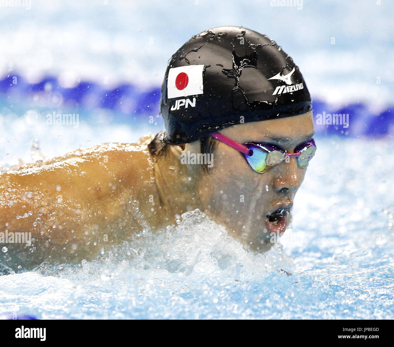 Japan's Masato Sakai competes in the men's 200-meter butterfly final at ...
