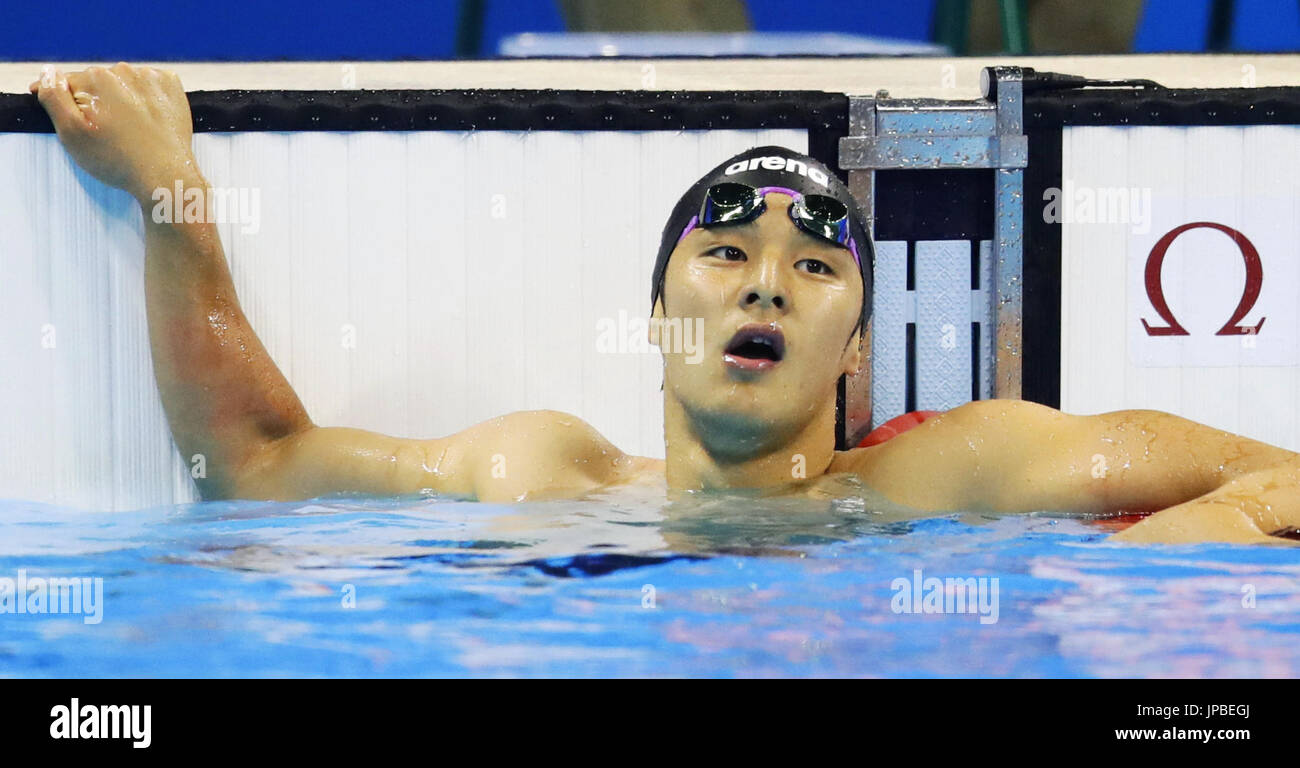 Japan's Daiya Seto looks disappointed after finishing fifth in the men ...