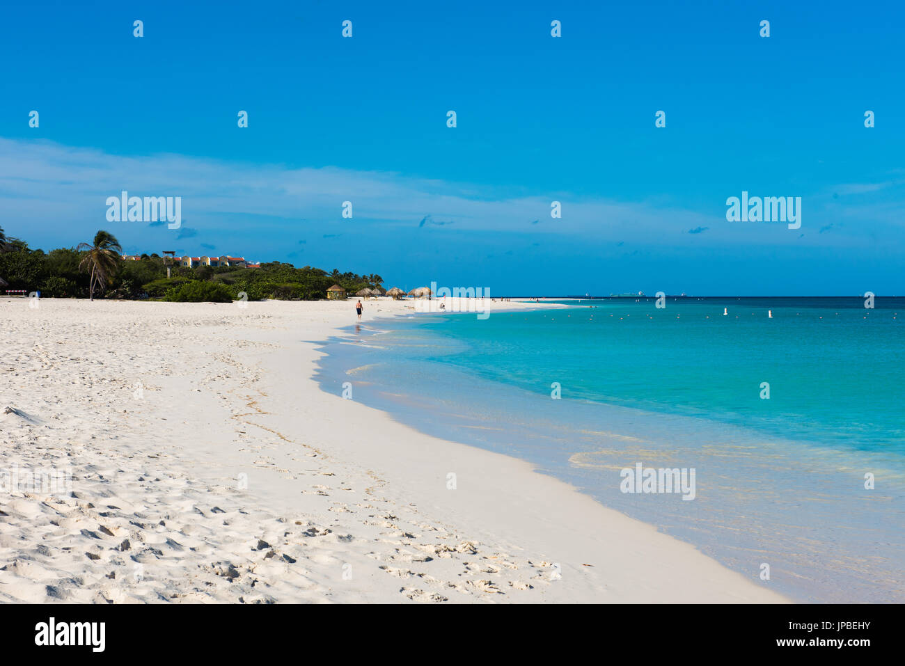Aruba -View of Eagle Beach Stock Photo - Alamy