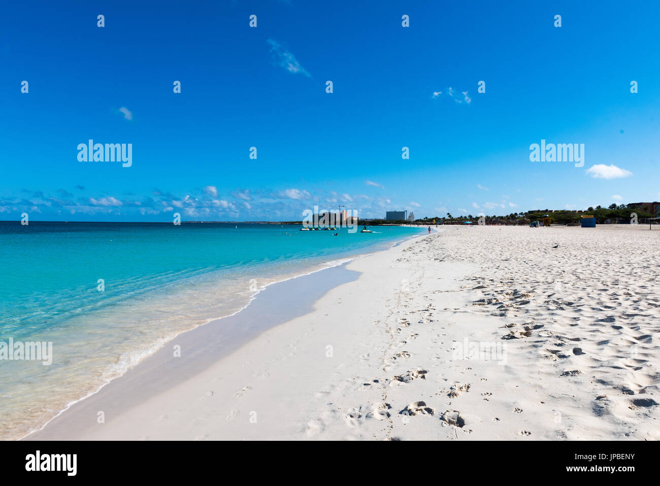 Aruba -View of Eagle Beach Stock Photo - Alamy