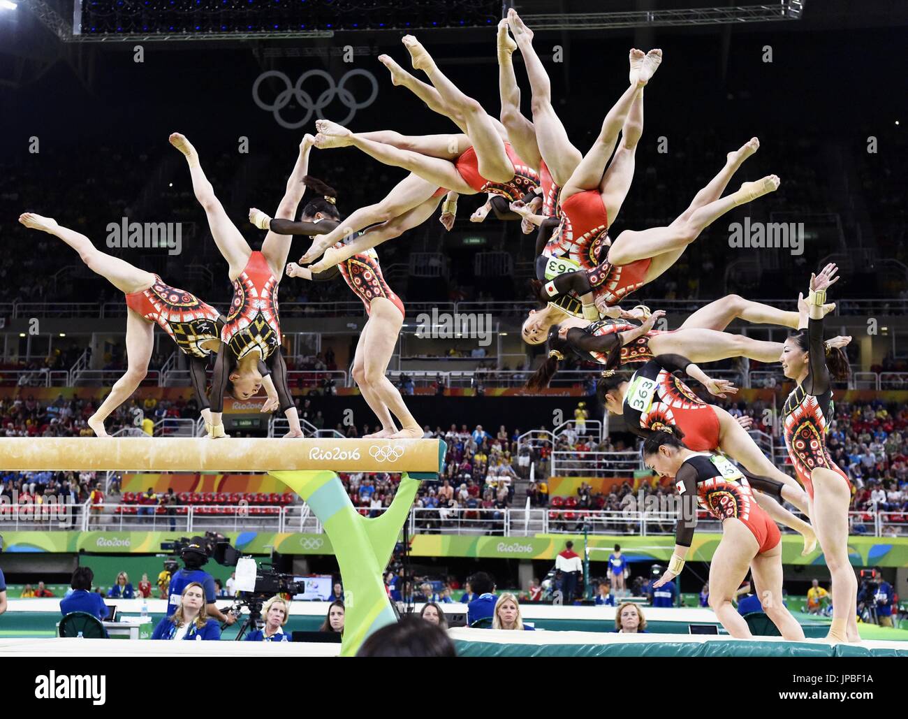 2016 women's gymnastics beam final hi-res stock photography and images ...