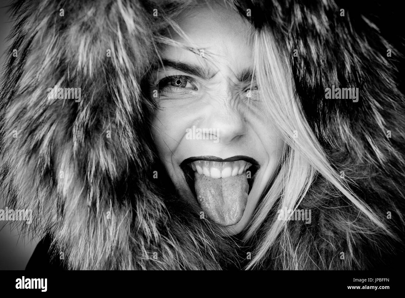 Fur hood hi-res stock photography and images - Alamy