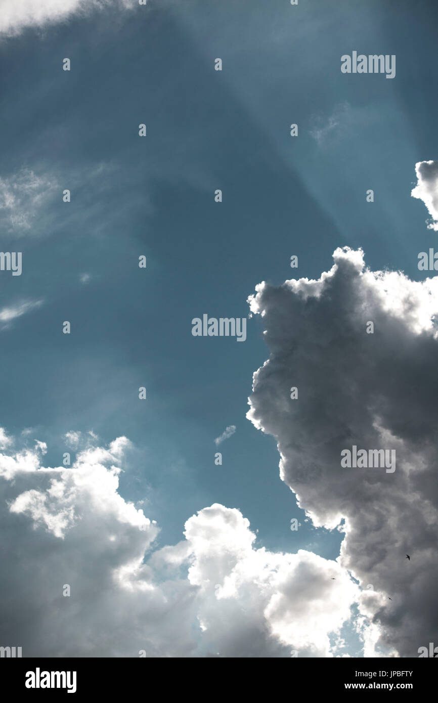 Light beam from clouds Stock Photo - Alamy