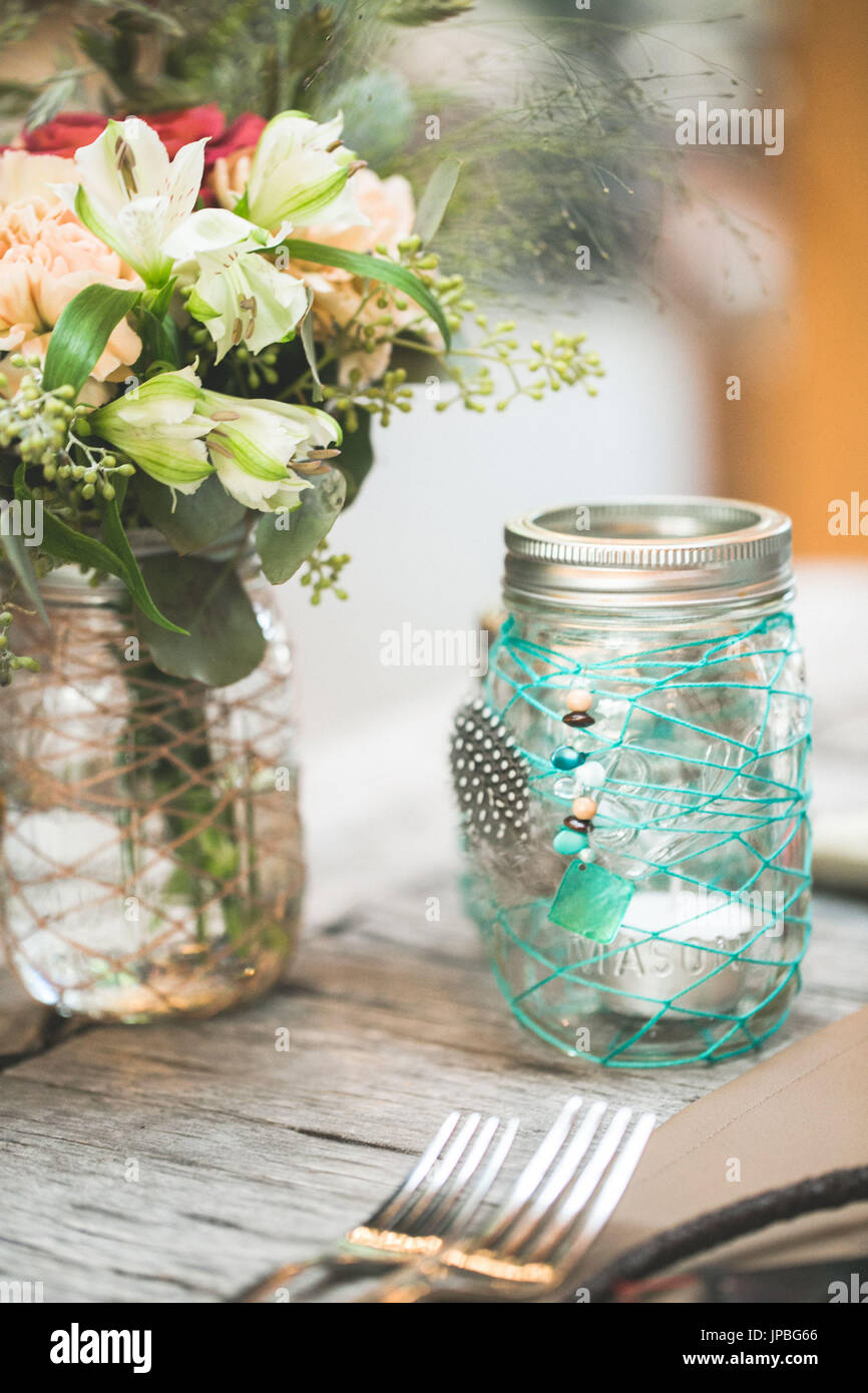 Well-laid table, decoration Stock Photo - Alamy