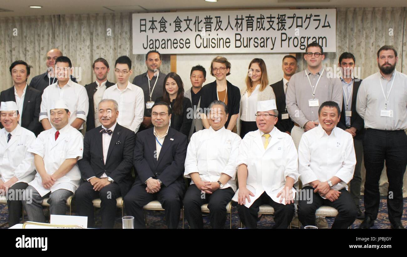 A total of 14 cooks from 11 countries and territories and other people ...