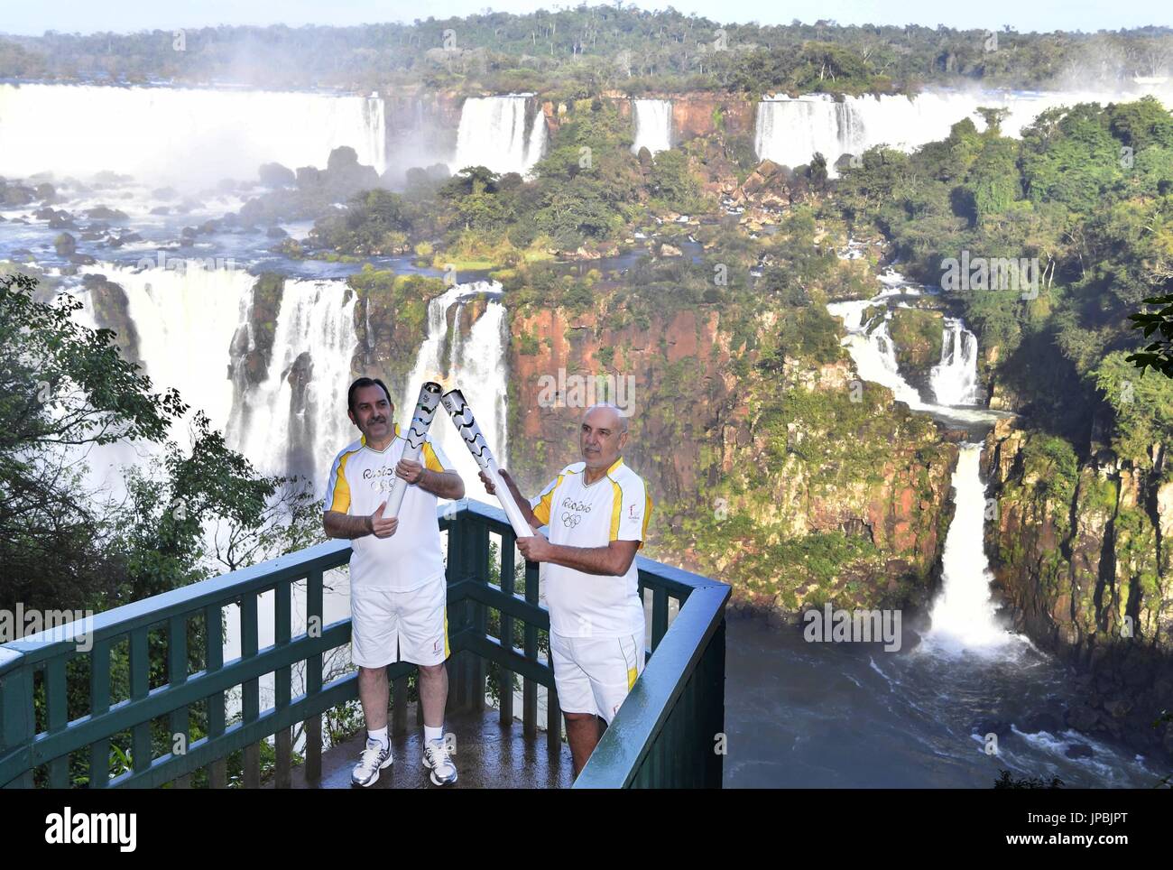 The Olympic torch for the Rio de Janeiro Summer Games arrives at the ...
