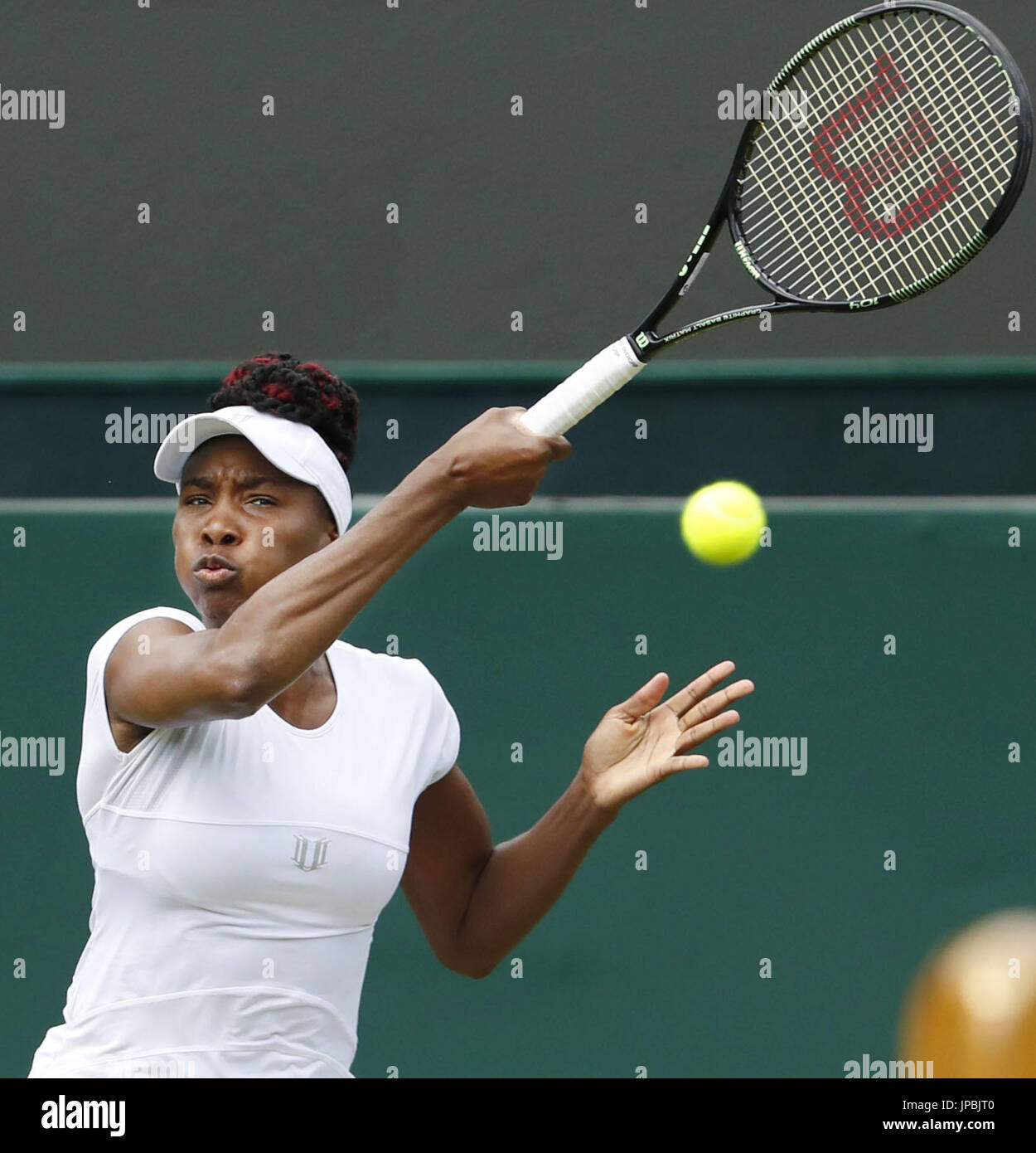 Venus Williams of the United States faces off against Daria Kasatkina ...