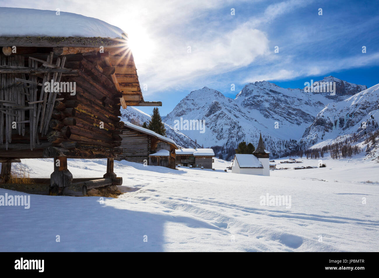 Sertigtal and dorfli village hi-res stock photography and images - Alamy