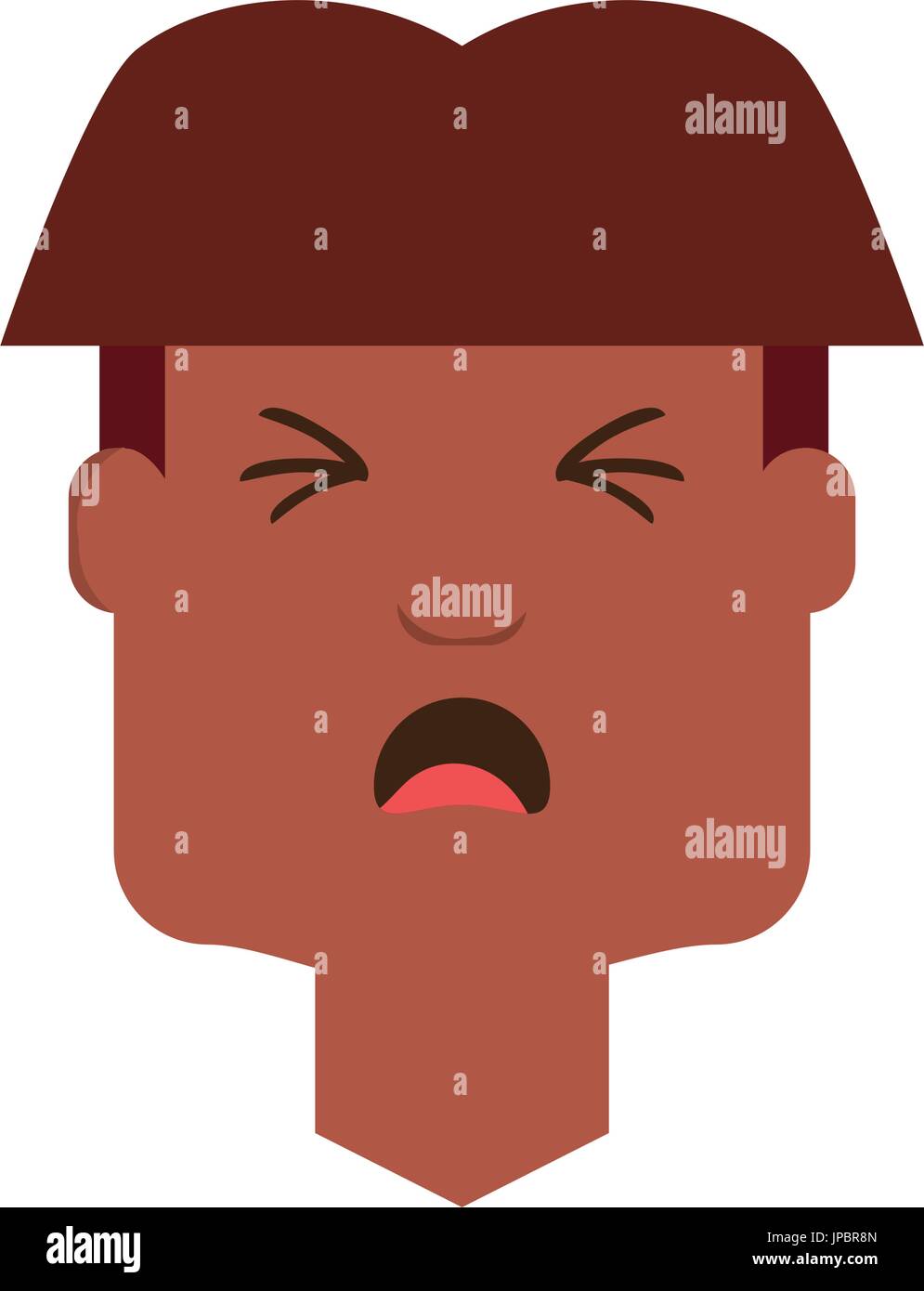 Man with heart attack face cartoon Stock Vector Image & Art - Alamy