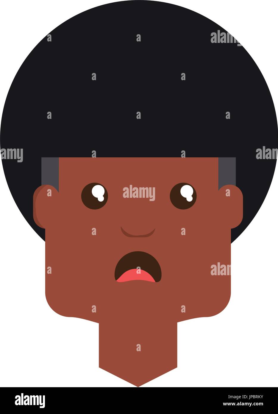 Chest hair man portrait Stock Vector Images - Alamy