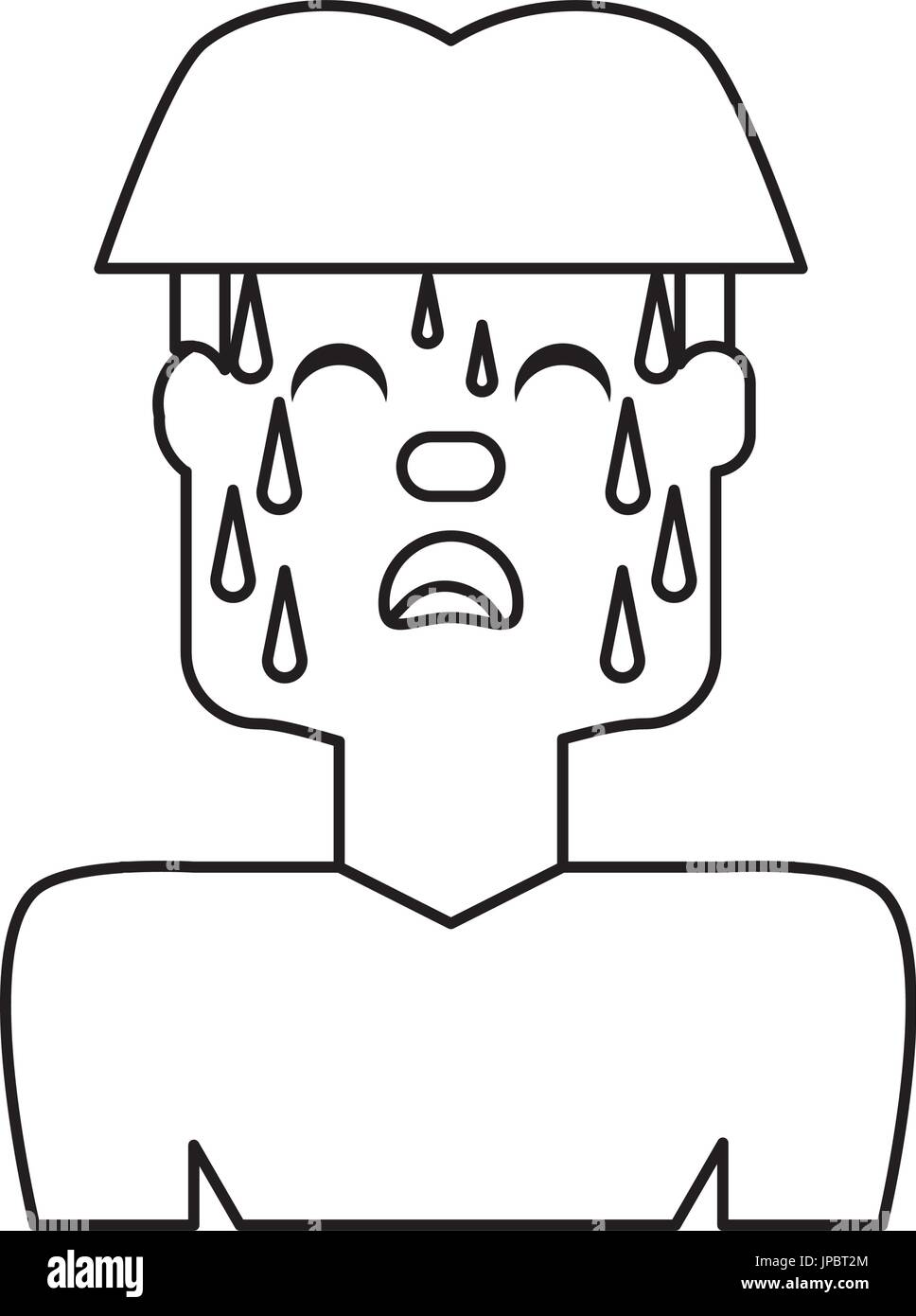 Man with heart attack face cartoon Stock Vector Image & Art - Alamy