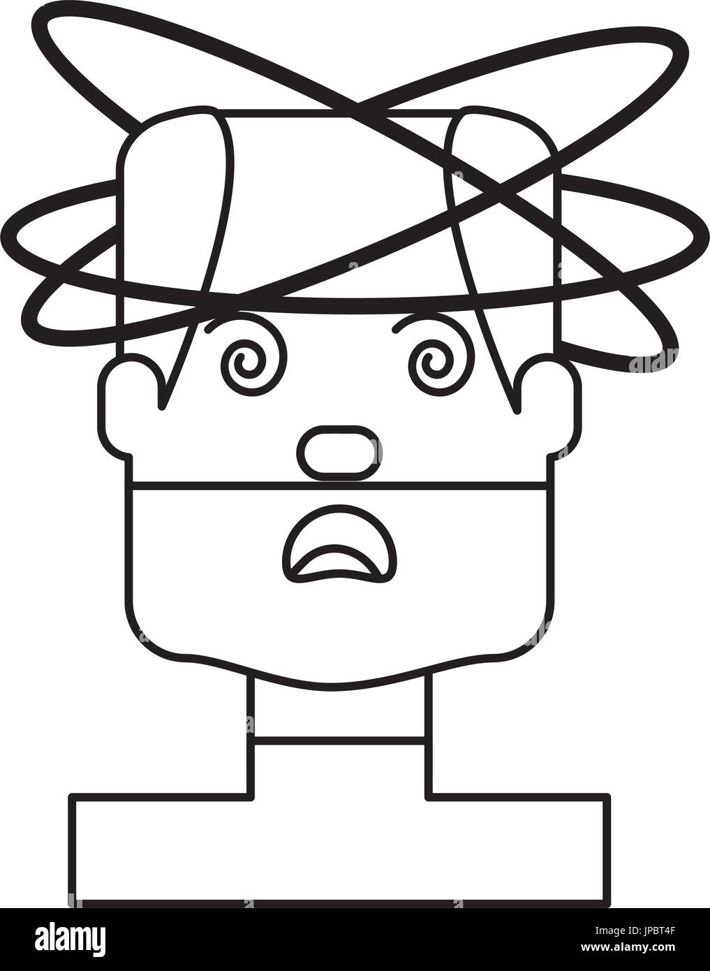 Crazy man cartoon Stock Vector Image & Art - Alamy