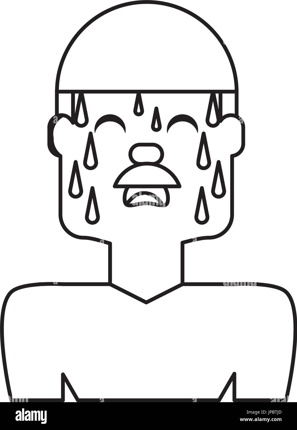 Man with heart attack face cartoon Stock Vector Image & Art - Alamy