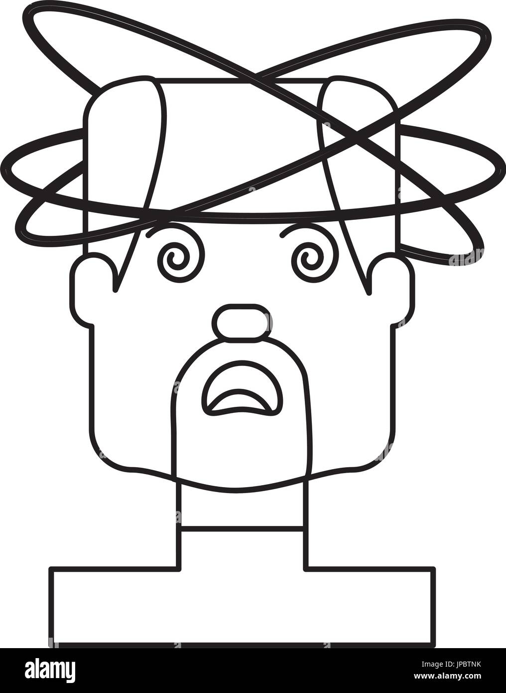 Crazy man cartoon Stock Vector Image & Art - Alamy