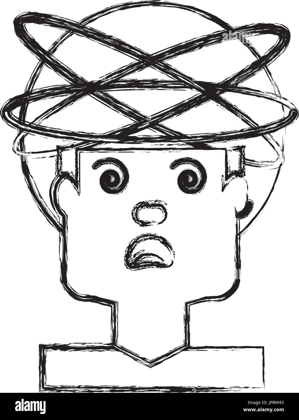 Crazy man cartoon Stock Vector Image & Art - Alamy