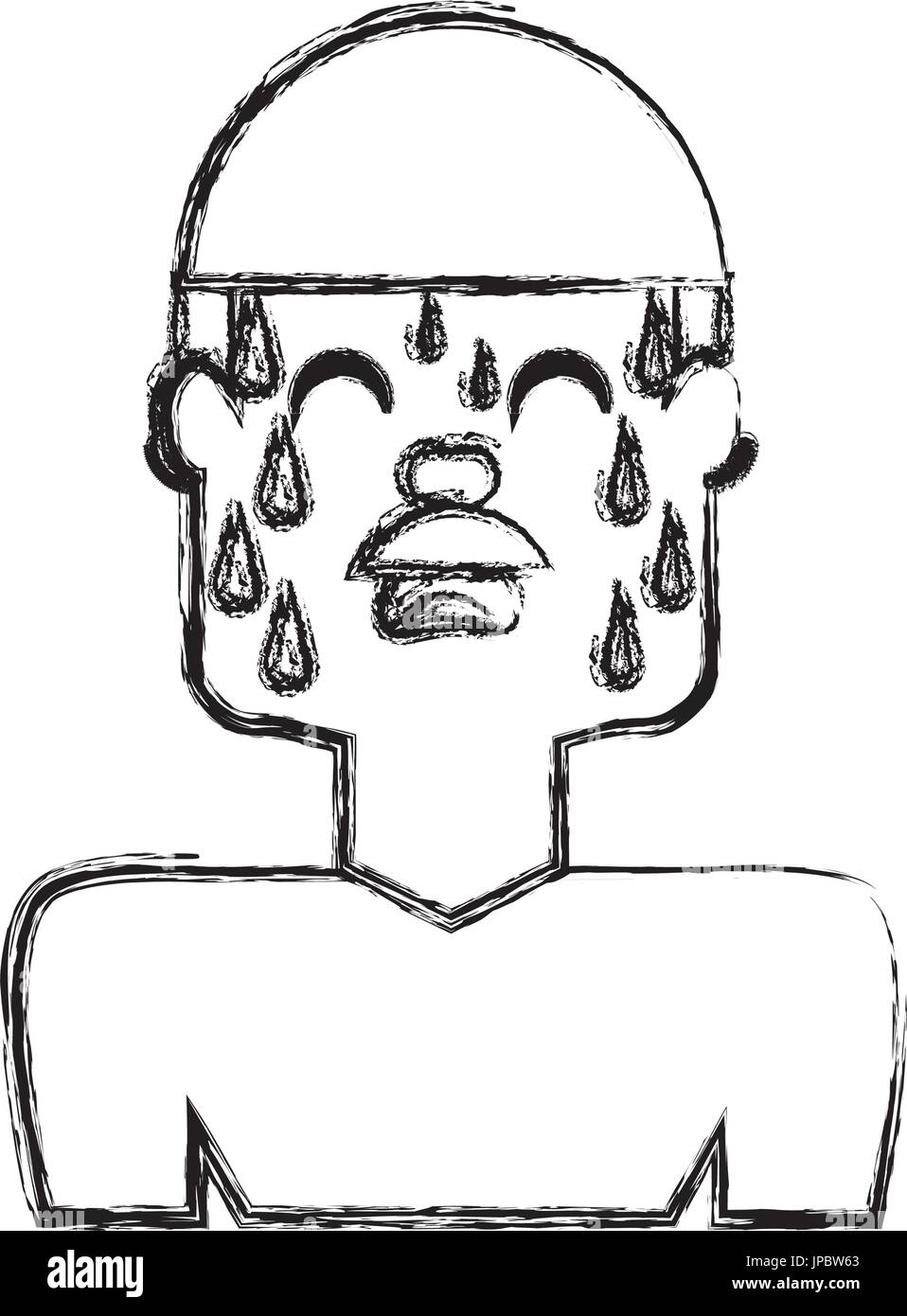 Anonymous sick person Stock Vector Images - Alamy