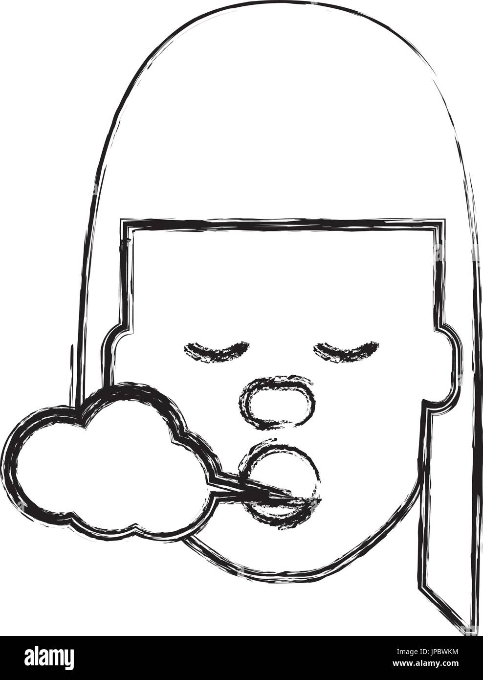 Woman smoking cartoon Stock Vector Image & Art - Alamy