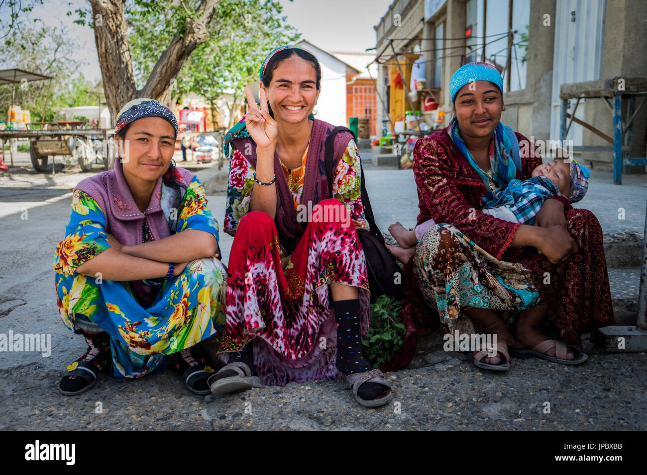 Central Asia Women Central Asian Women's Adornment And Clothing. Two