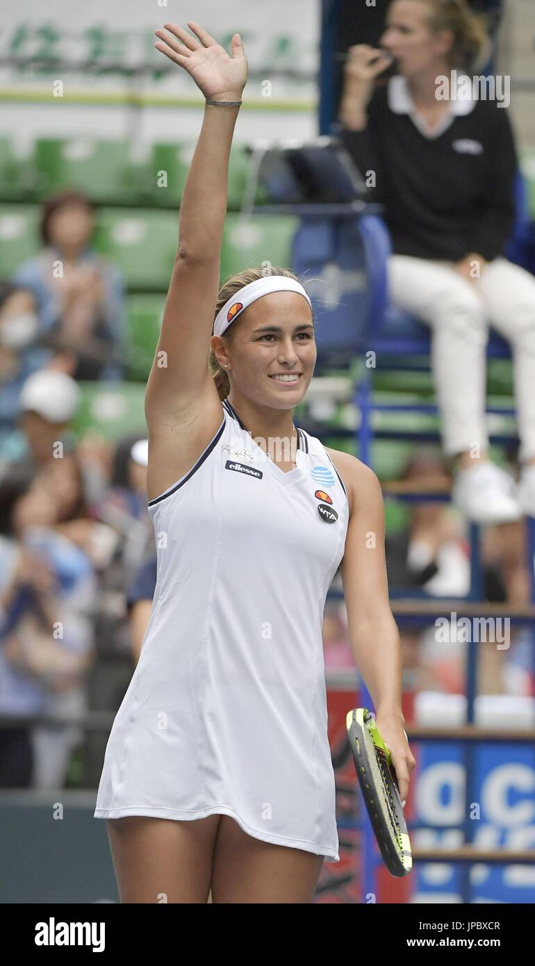 Rio Olympic champion Monica Puig of Puerto Rico waves to the crowd ...