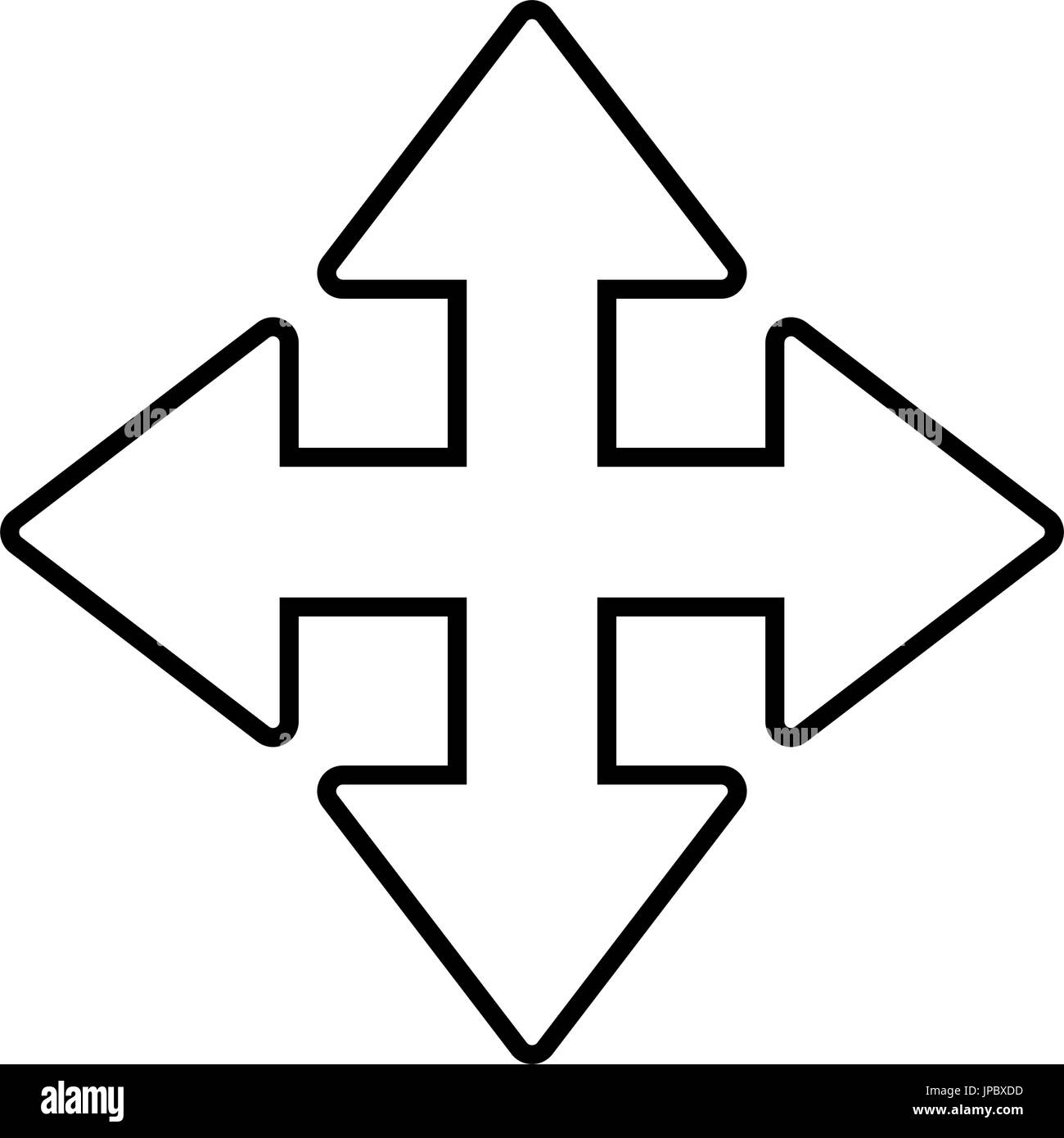 Arrow pointer symbol Stock Vector Image & Art - Alamy