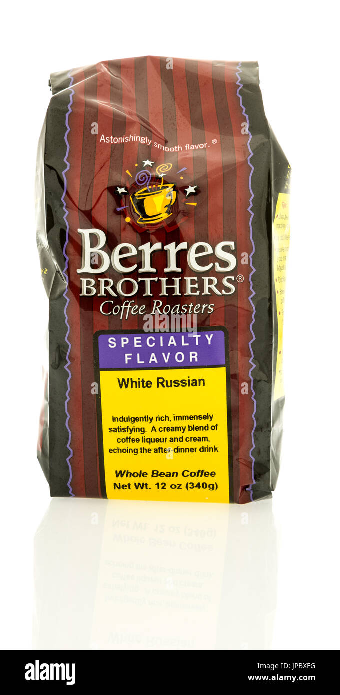 Winneconne, WI -30 July 2017: A bag of Berres Brothers coffee in white ...