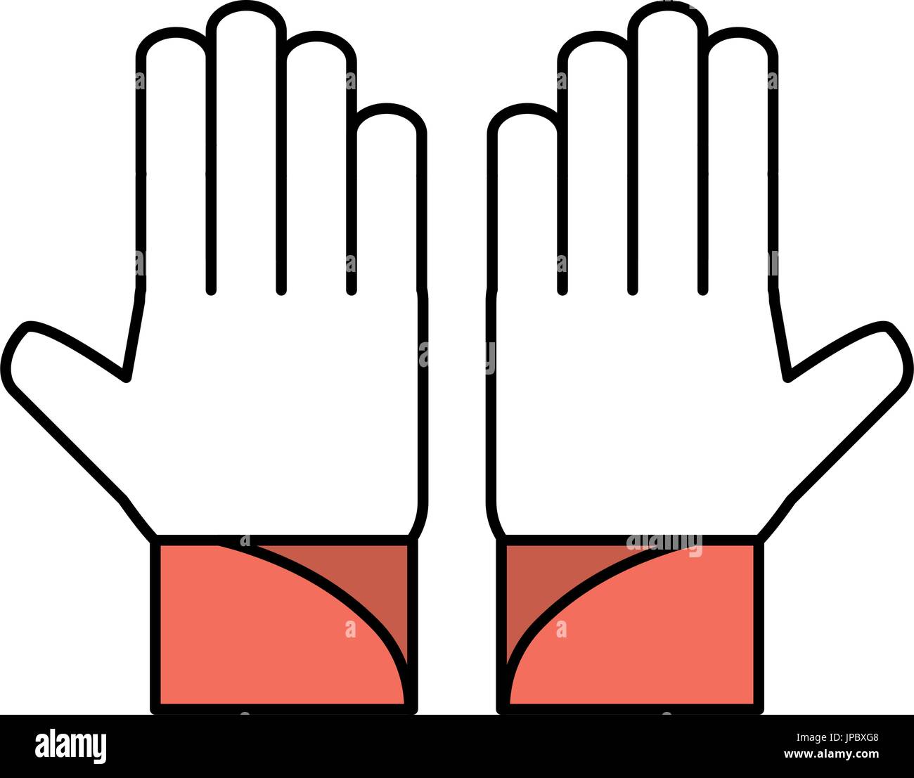 Human hand symbol Stock Vector Image & Art - Alamy
