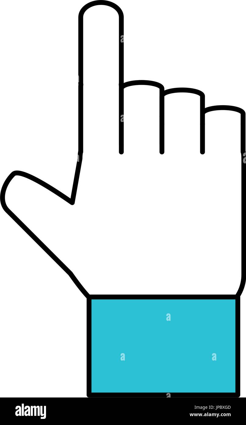 Human hand symbol Stock Vector Image & Art - Alamy