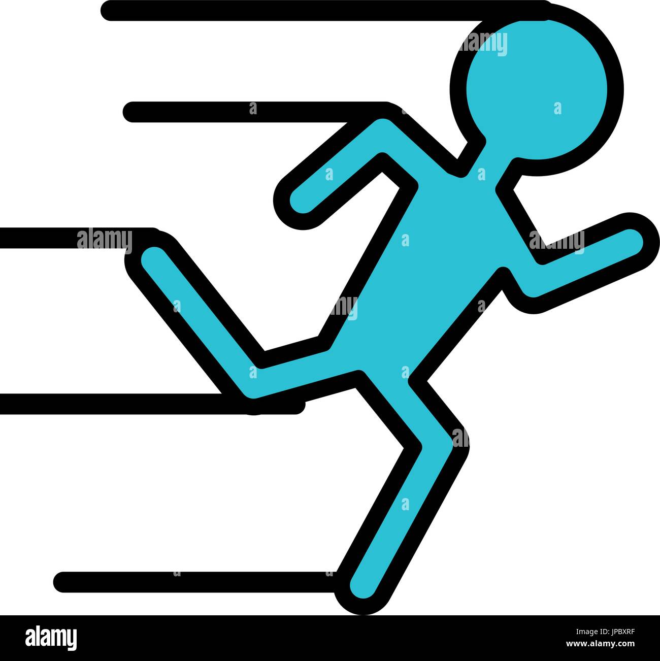 Man running pictogram Stock Vector Image & Art - Alamy