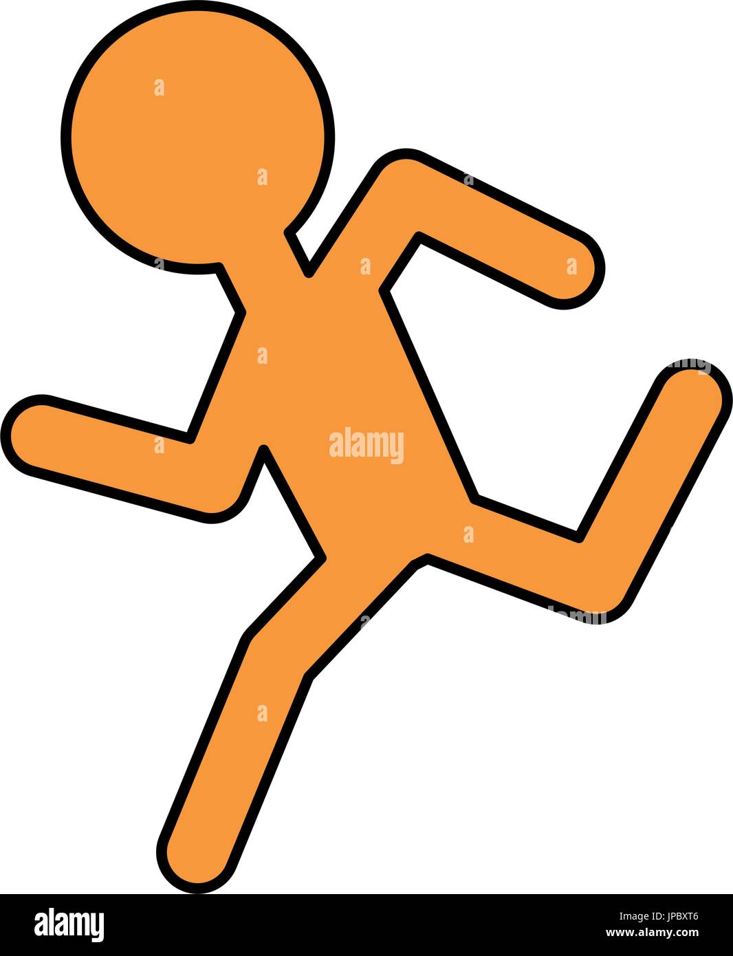 Man running pictogram Stock Vector Image & Art - Alamy