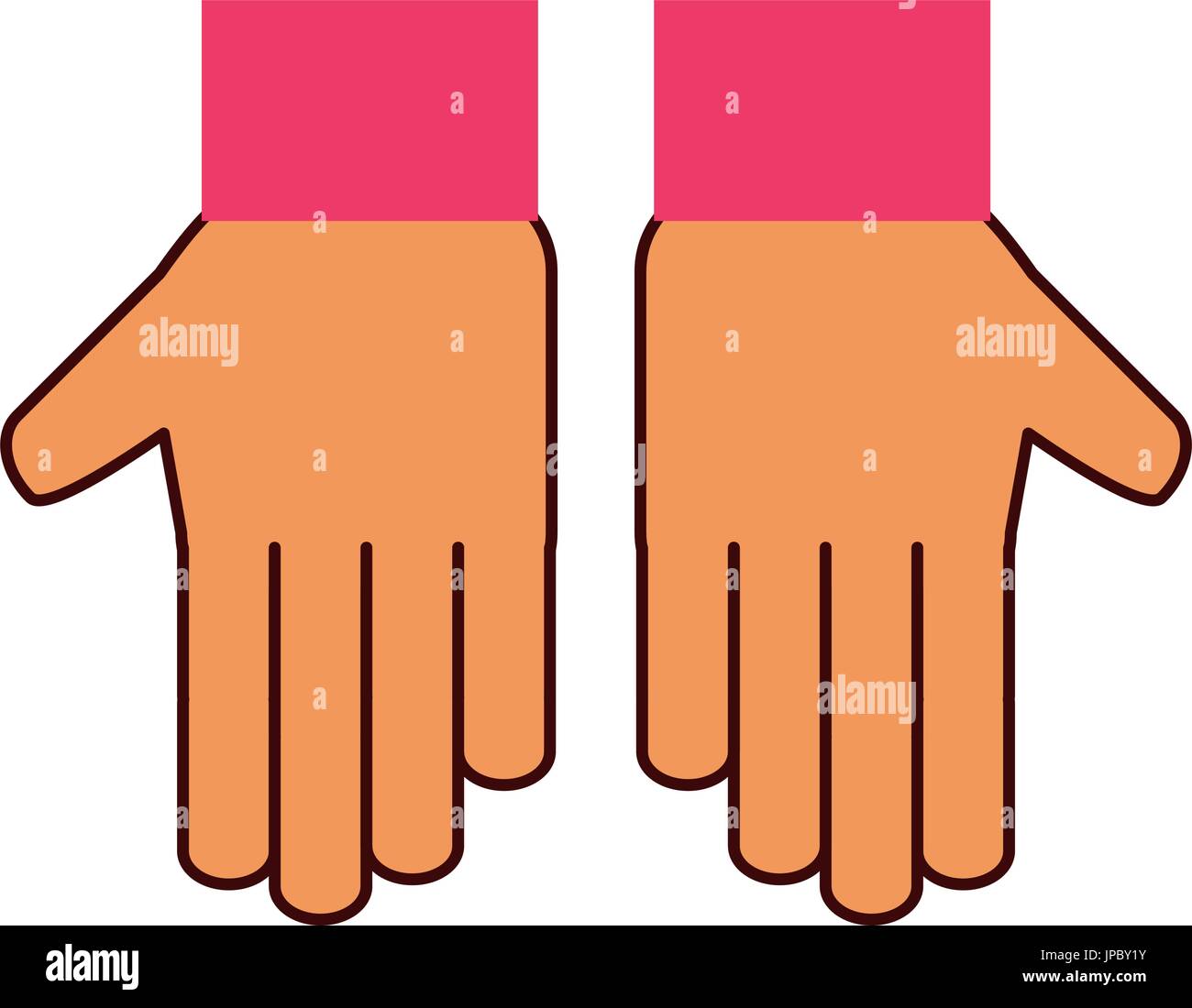 Human hand symbol Stock Vector Image & Art - Alamy