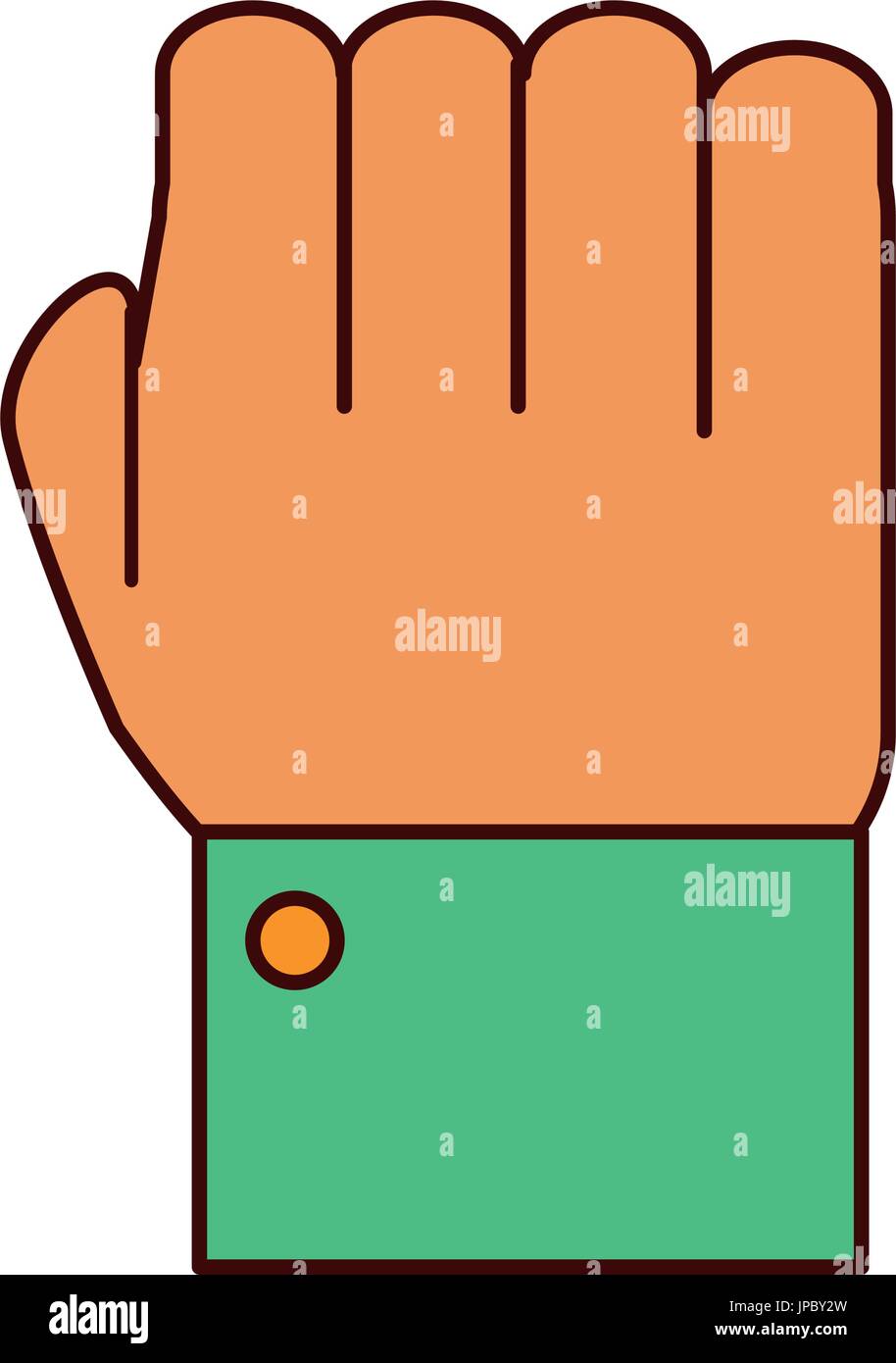 Human hand symbol Stock Vector Image & Art - Alamy