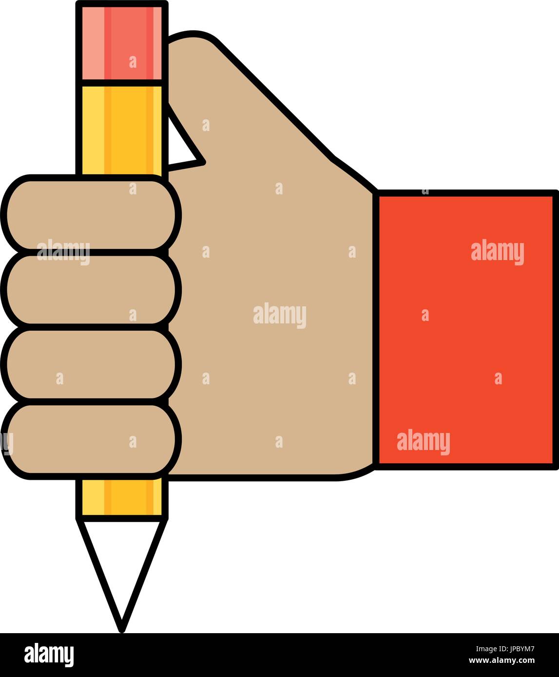 Wooden pencil symbol Stock Vector Image & Art - Alamy