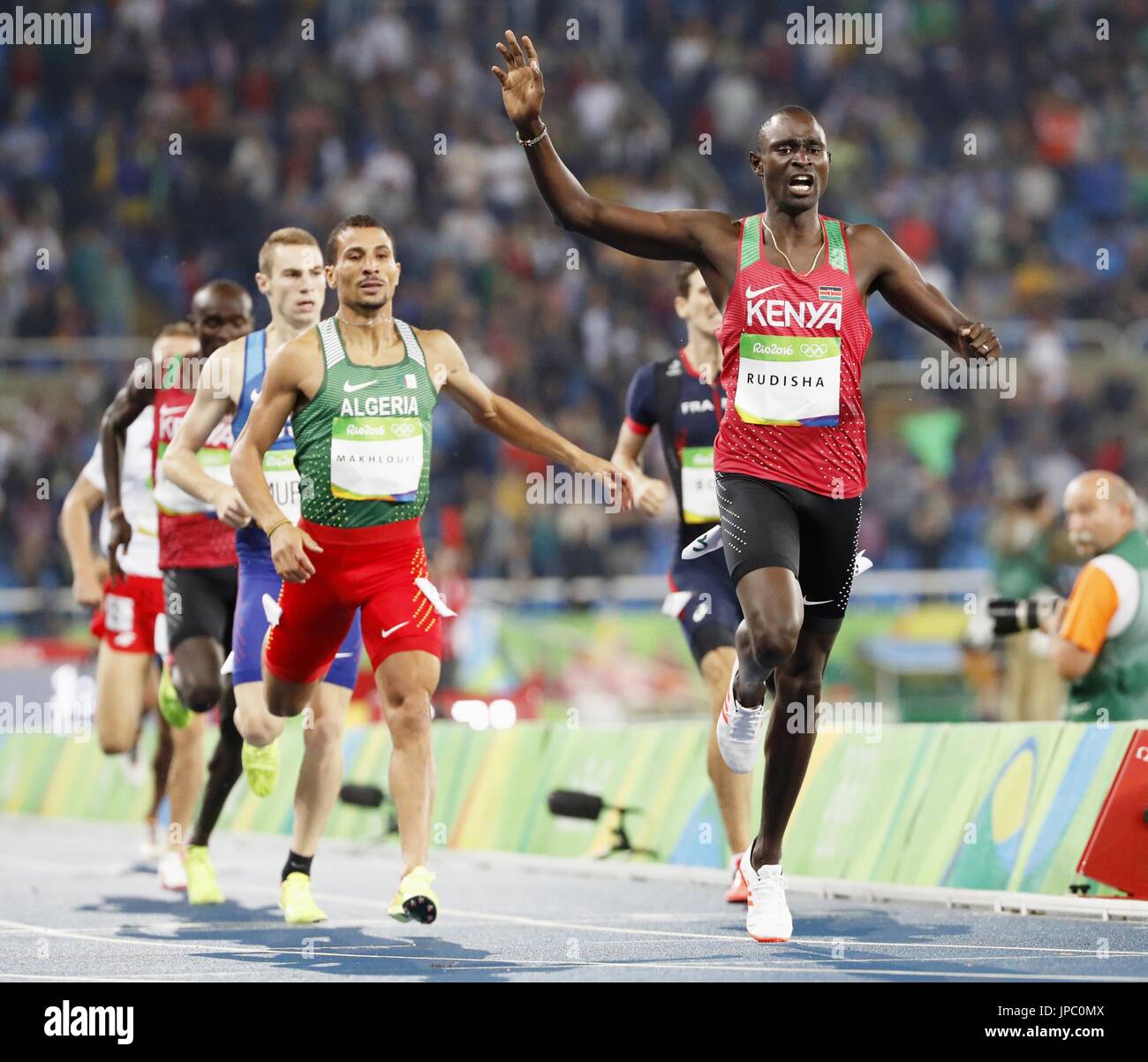 Kenya's David Lekuta Rudisha wins the men's 800-meter final at the Rio ...