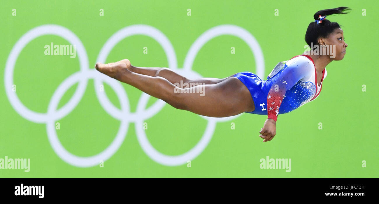 U S Gymnast Simone Biles Performs In The Womens Floor Exercise Final