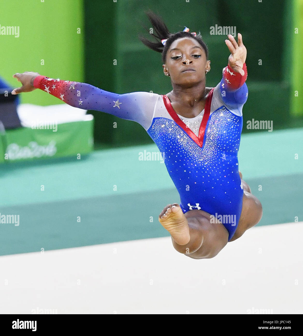 U.S. gymnast Simone Biles performs in the women's floor exercise final ...