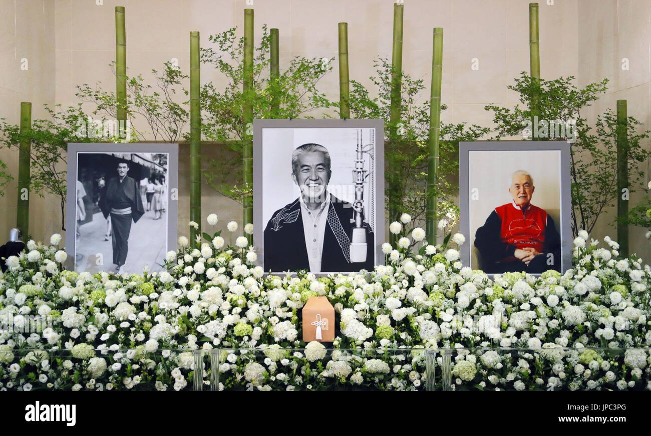(From L to R) Photos of broadcast script writer Rokusuke Ei in his 20s ...