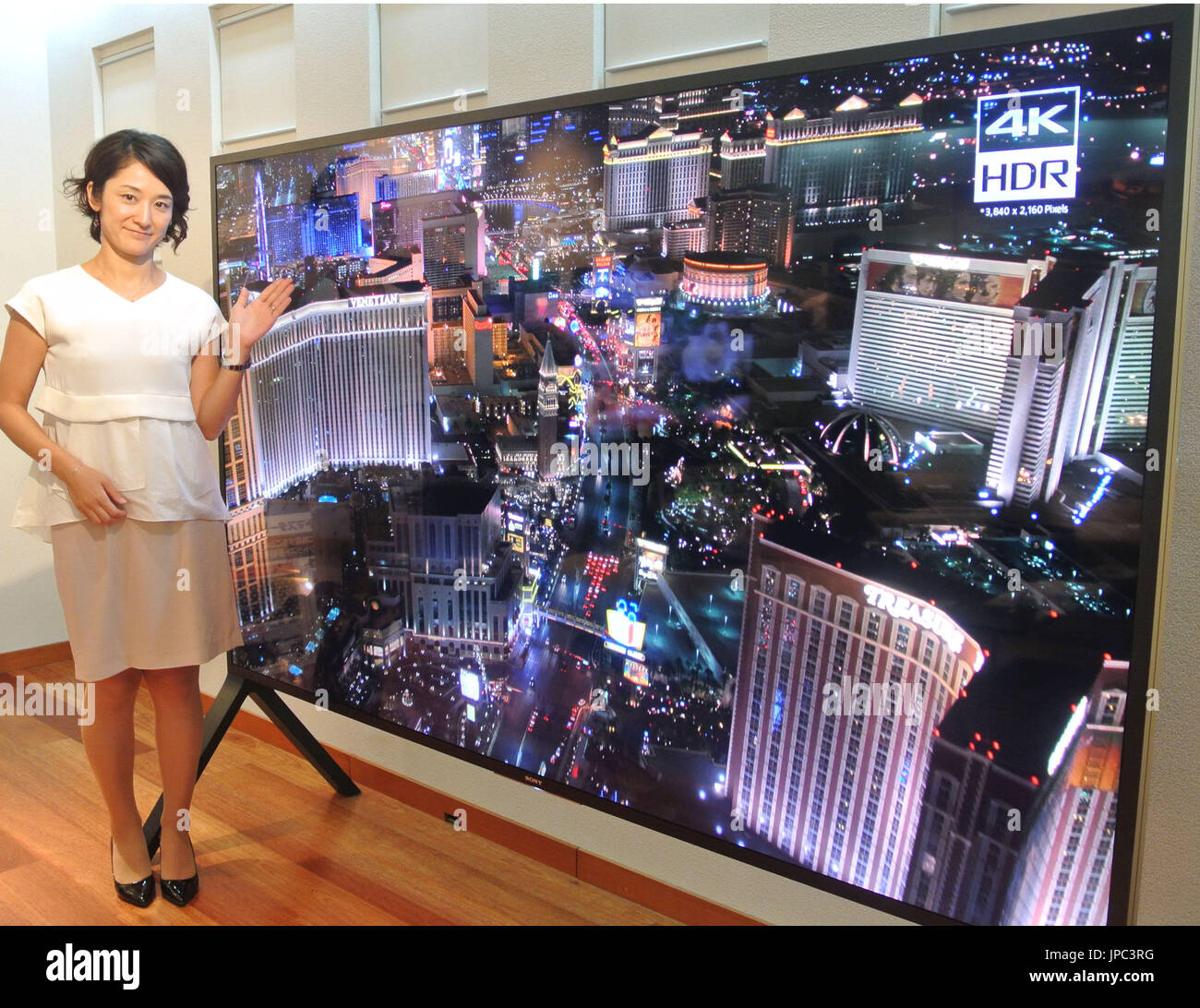 Sony Corp. unveils a 100-inch model of its new Bravia Z9D series 4K ...