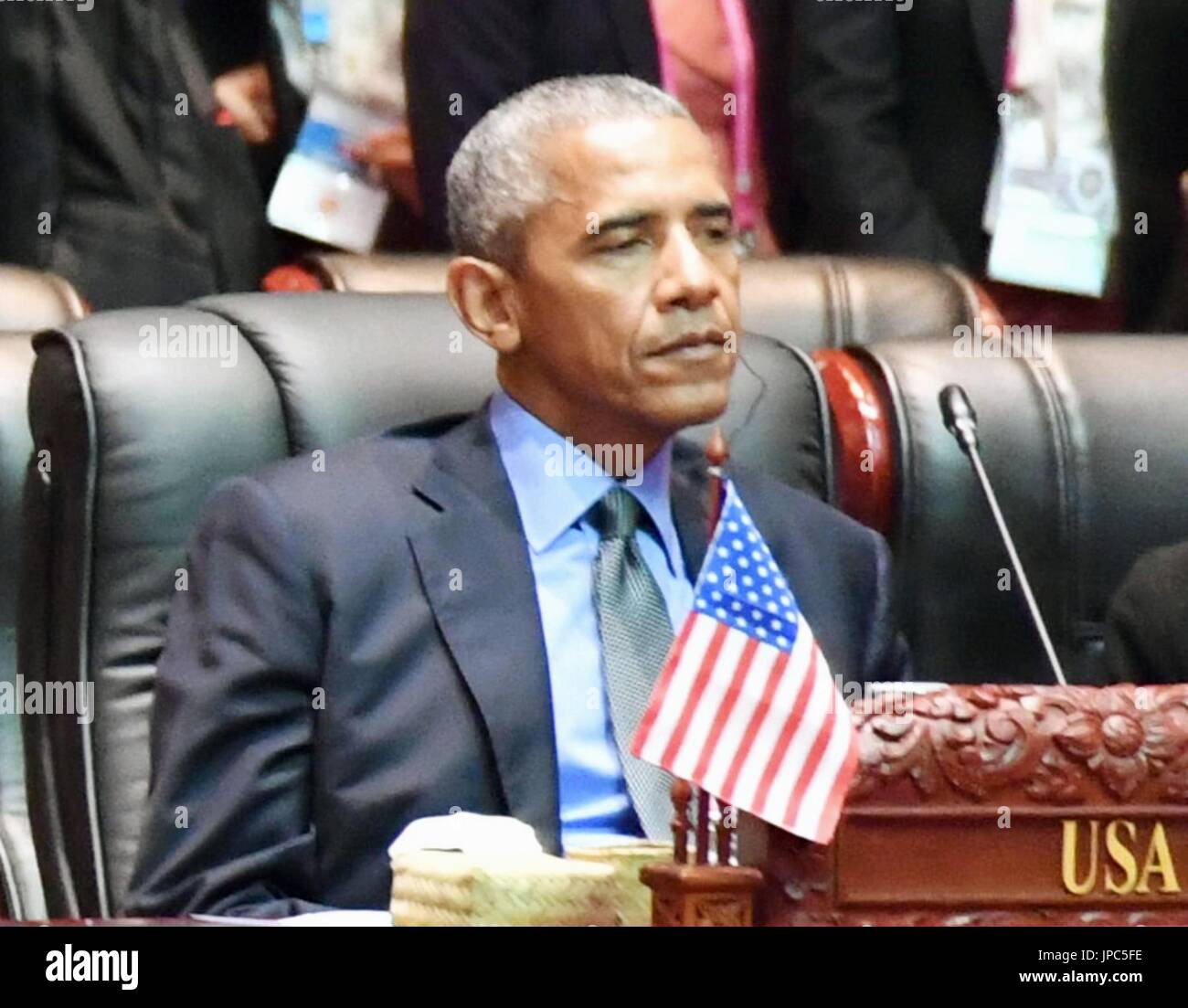 U.S. President Barack Obama attends the East Asia Summit in Vientiane ...