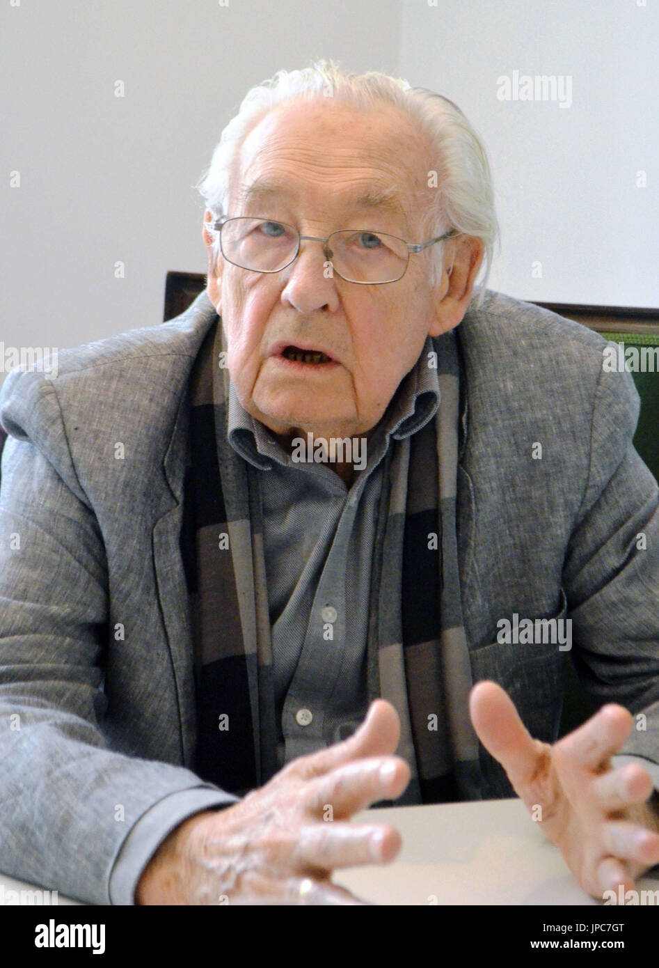 The Oscar-winning Polish filmmaker Andrzej Wajda is seen giving an ...