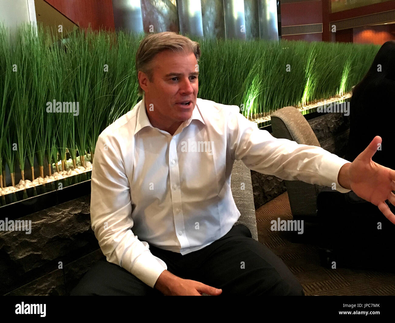 CEO of World Rugby, Brett Gosper, says in an interview with Kyodo News ...