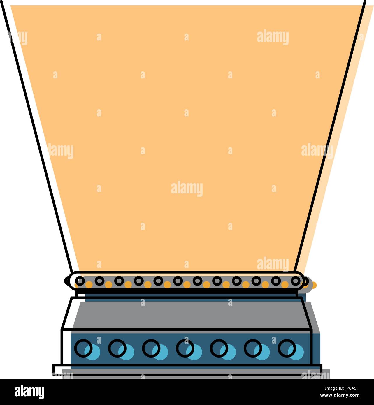 abstract digital and future of technology hologram projector Stock ...