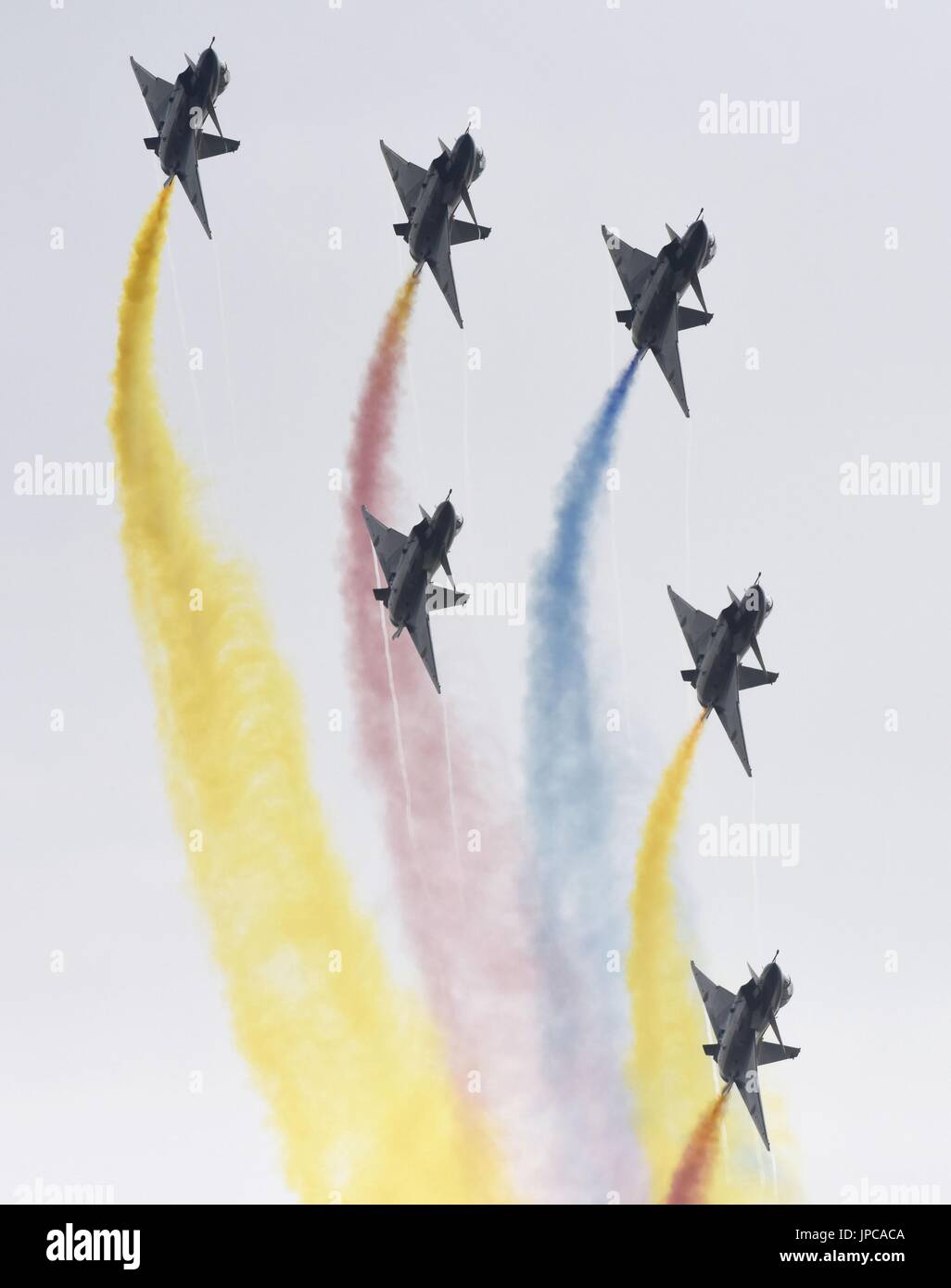 Chinese fighters fly in formation during an international aviation and ...