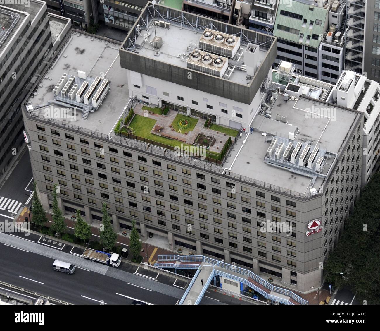 File photo taken in October 2010 shows the Tokyo headquarters of Takeda ...