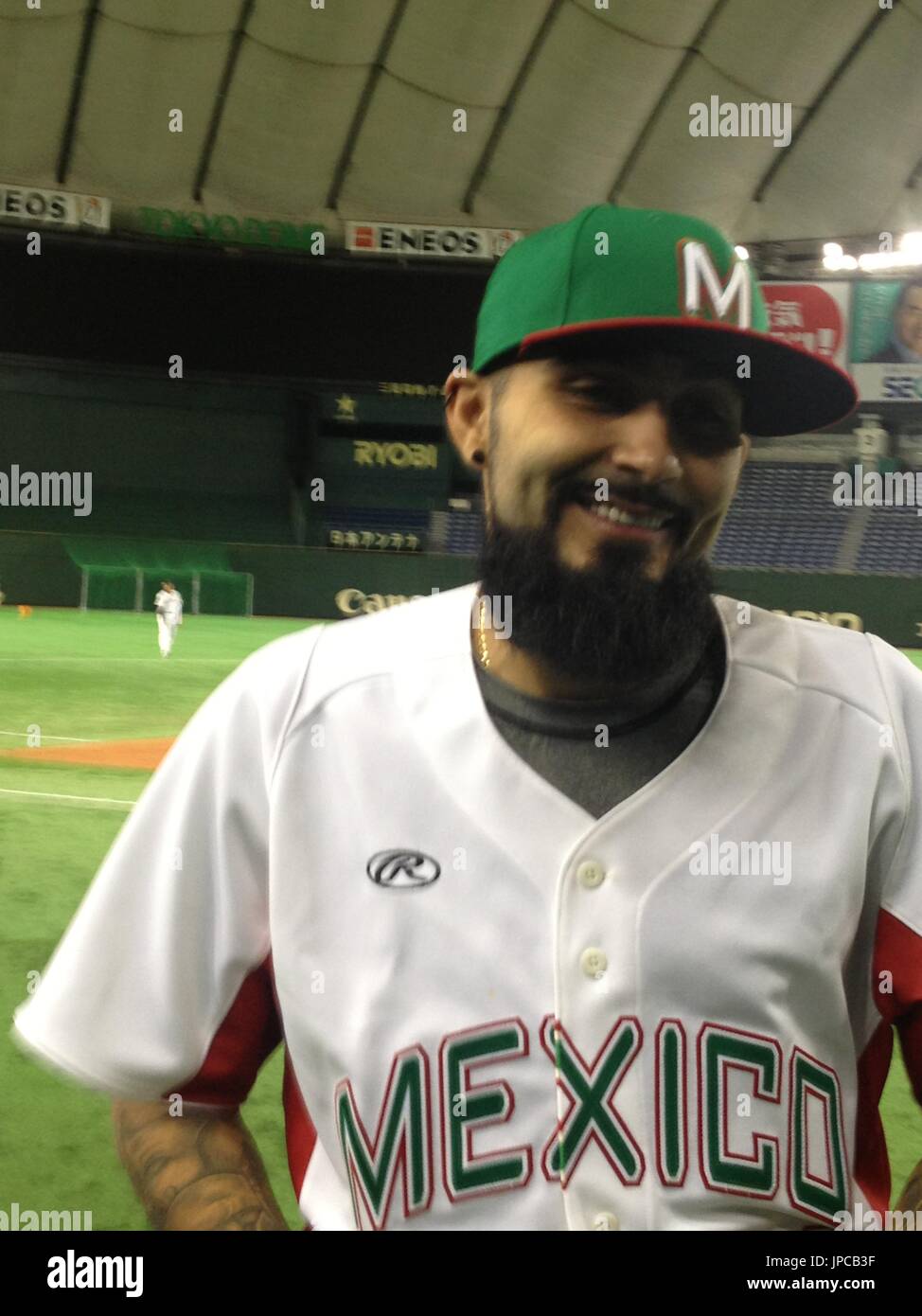 Mexico and San Francisco Giants pitcher Sergio Romo poses during ...