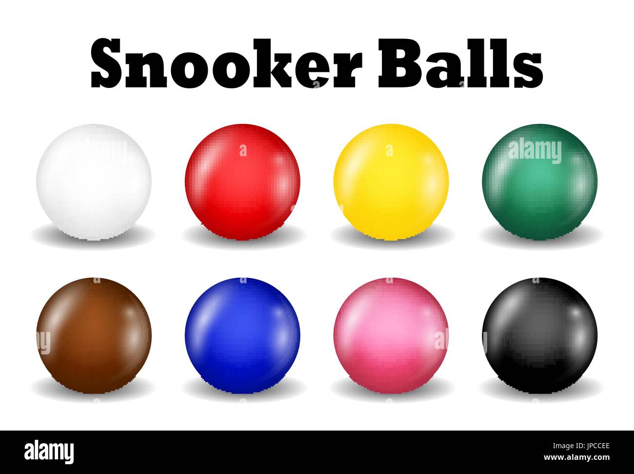 Snooker table cue balls Cut Out Stock Images & Pictures - Alamy
