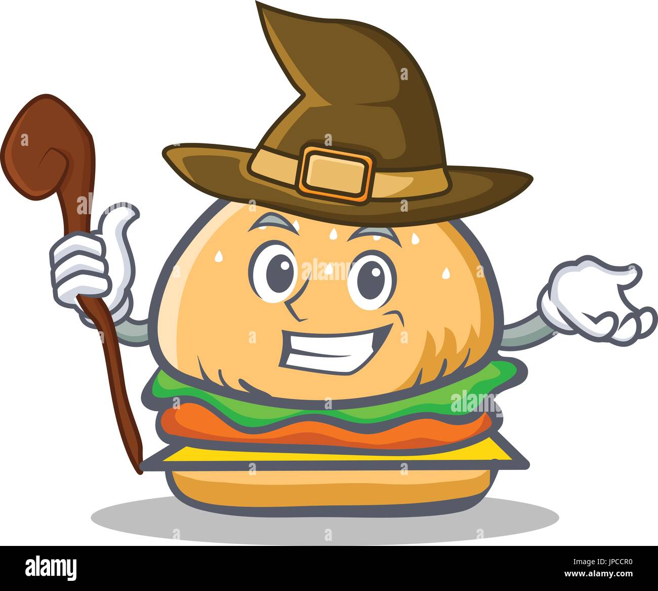 Witch burger character fast food Stock Vector Image & Art - Alamy