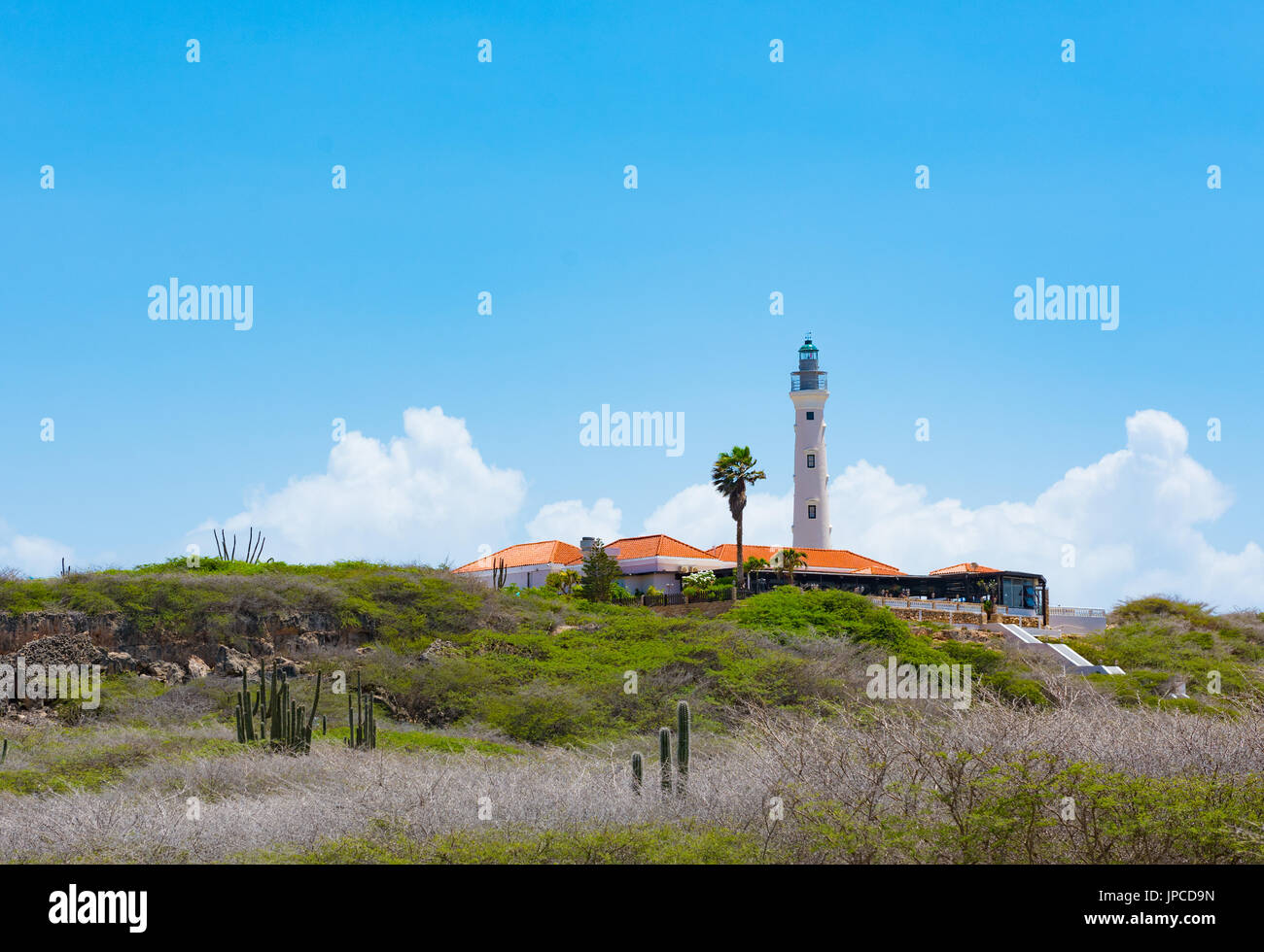 Aruba Noord Lighthouse Stock Photo - Alamy